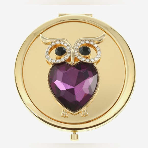 Monet | Jewelry | 89 Monet Jewelry Owl Gold Tone Compact Mirror | Poshmark